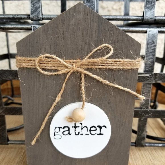 Accents | Nwt Home Love Gather Wood Farmhouse Decoration | Poshmark